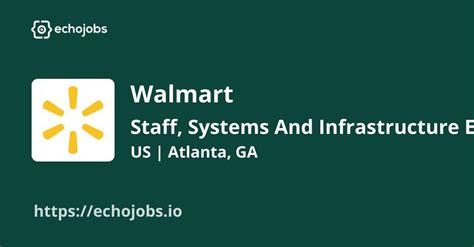 walmart is hiring staff systems and infrastructure engineer
