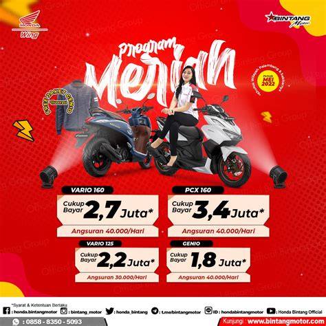 5 Keuntungan Kredit Motor Yang Jarang Diketahui Honda Bintang Motor