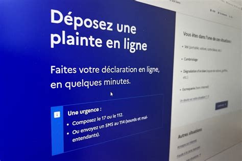 Vous pouvez désormais porter plainte en ligne sans avoir à vous