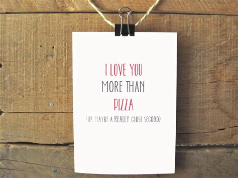 I Love You More Than Pizza Funny Valentines Day By Pagefiftyfive