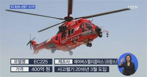 독도 인근 해상에 소방헬기 1대 추락 7명 탑승