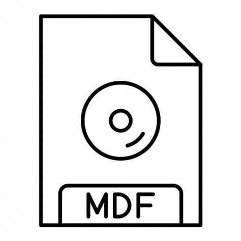Mdf Document Extension File Format Page Icon Download On Iconfinder