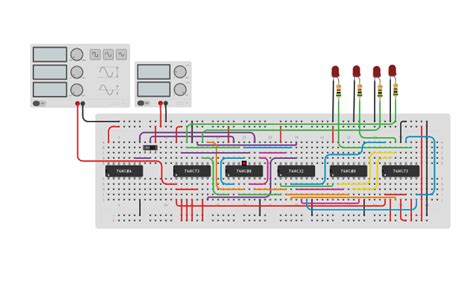 Circuit Design 4 Bit Up Down Counter Synchronous Tinkercad