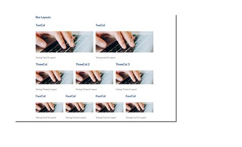 Layout Examples Box Layouts Research And Conference Websites Using