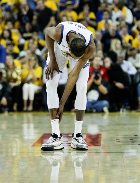Warriors Kevin Durant Exits Game 5 Vs Rockets With Leg Injury