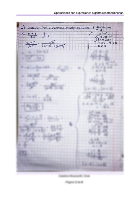 SOLUTION Actividades Resueltas Operaciones Con Expresiones Algebraicas