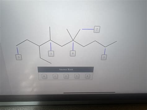 Solved Identify The Number Of Hydrogen Atoms On The