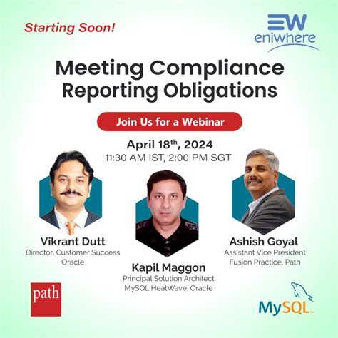 Path Infotech Ltd On Linkedin Pathinfotech Mysql Webinar Oracleebs Compliancereporting