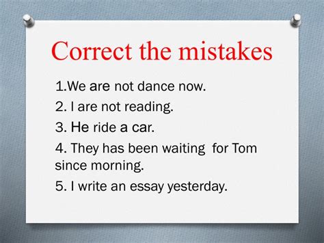 Project Error Correction