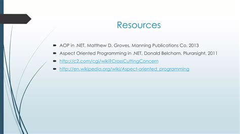 Introduction To Aspect Oriented Programming Ppt