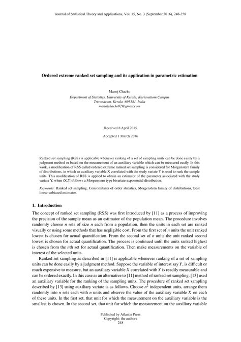 Pdf Ordered Extreme Ranked Set Sampling And Its Application In