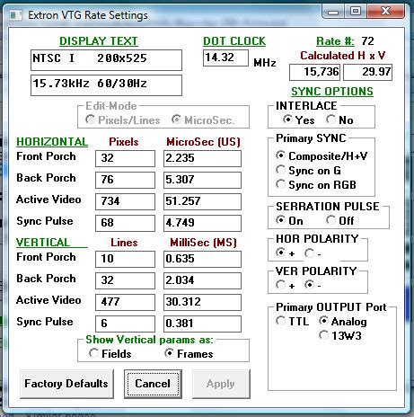 Help Setting Up A Test Pattern Generator Jomac Aussie Arcade