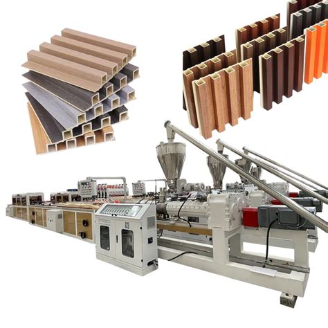 PVC Fluted Wall Panel Extrusion Making Machine WPC Louver Panel