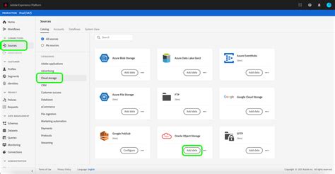 Create An Oracle Object Storage Source Connection In The Ui Adobe Experience Platform