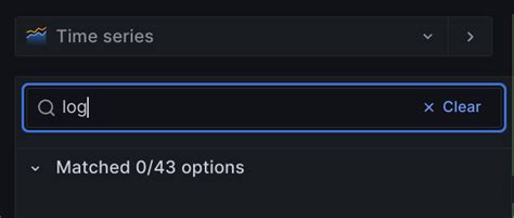 Panel Edit Cannot Find Logarithmic Via Options Search · Issue 59719