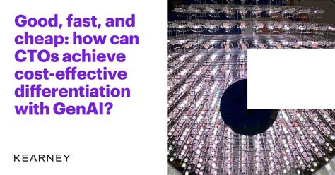 How Generative Ai Can Boost Ctos Efficiency Kearney Posted On The Topic Linkedin