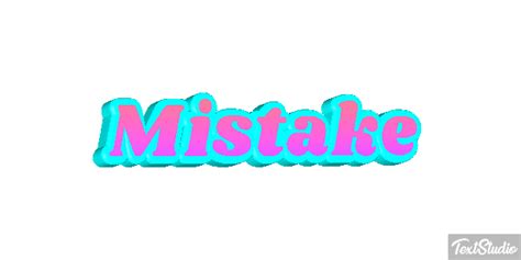 Mistake Word Animated  Logo Designs