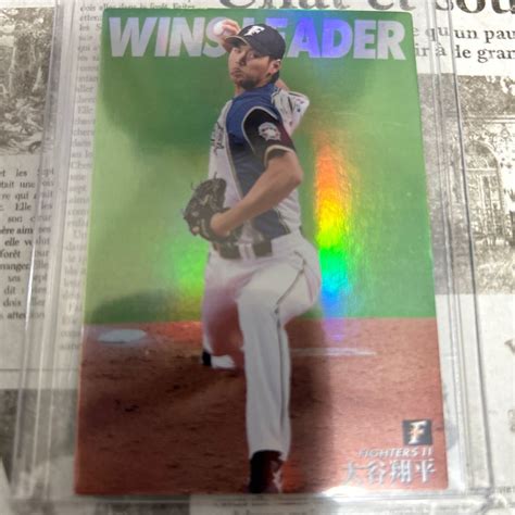Yahooオークション 2015カルビー Wl 03 大谷翔平 Wins Leader