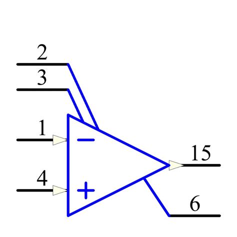 Electronic Symbol Operational Amplifier Circuit Audio Power Rectangle