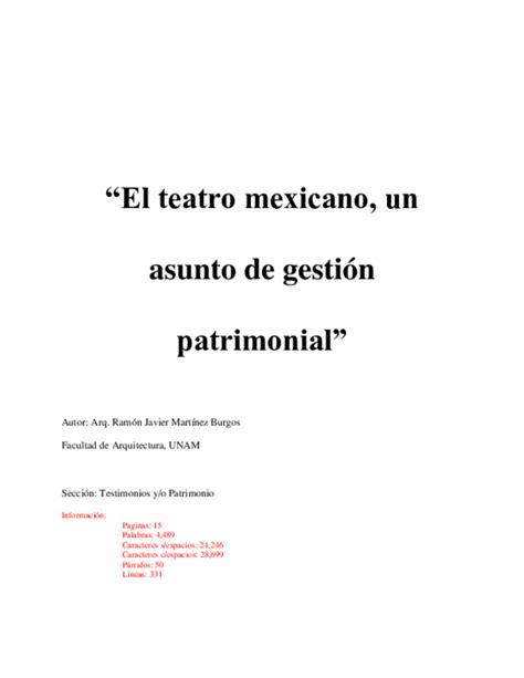 Pdf Gestión De Patrimonio Cultural Edificado
