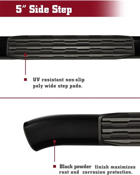 TAC Estribos Laterales Para Ford Ranger Supercrew Cab 2019 2022