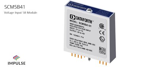 Scm5b41 Voltage Input Module · Impulse Embedded Limited