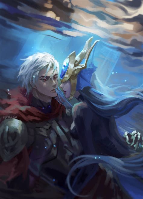 Syndra And Zed League Of Legends Drawn By Piscina Danbooru