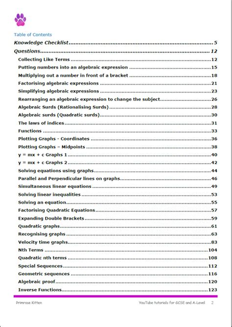 Gcse Maths Workbooks Primrose Kitten