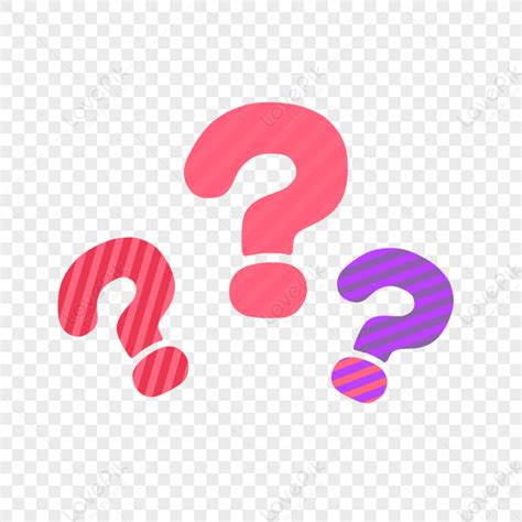 빨간색 물음표줄무늬질문만화 Png 일러스트 무료 다운로드 Lovepik
