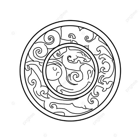 Han Dynasty Pattern Moire Line Pattern Antiquity Decorative Pattern