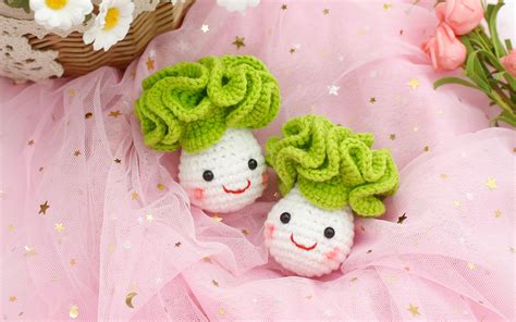 【第100集】木小尤手作 毛线diy钩针编织小白菜挂件小饰品diy小玩偶 视频教程 哔哩哔哩 ゜ ゜ つロ 干杯~ Bilibili