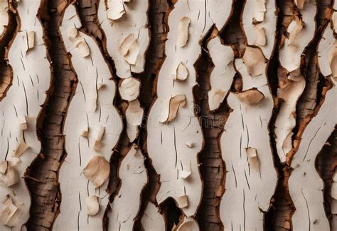 The Texture Of The Inner Side Of A Birch Tree Bark Background Image Place For Text Logging