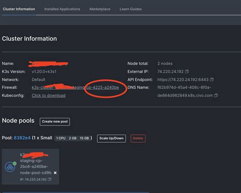 Cannot Connect To Cluster After Creation Because Of Missing Firewall