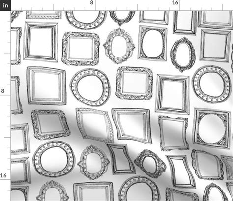 Picture Frames Mono Spoonflower