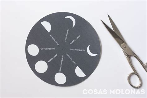 Manualidad Las Fases De La Luna Para Niños Cosas Molonas