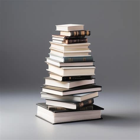 Premium Photo Illustration Of Book A Small Porcelain Model Of A Stack