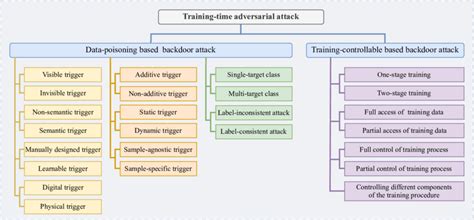 Taxonomy Of Training Time Adversarial Attacks Ie Backdoor Attacks