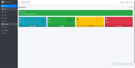 Aplikasi Ujian Online Siswa Berbasis Web Codeigniter