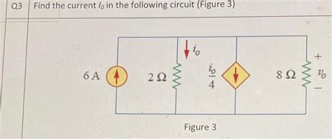 solved find the current i0 in the following circuit figure