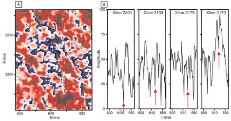 A Detailed Amplitude Attribute Map Around Fault 1 And B Amplitude
