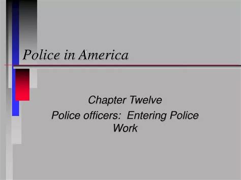 Ppt Police In America Powerpoint Presentation Free Download Id1375272