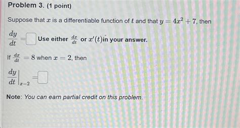 Solved Problem 3 1 ﻿pointsuppose That X ﻿is A