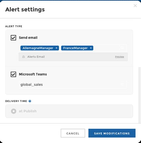 How To Create Alerts Toucan Doco Documentation