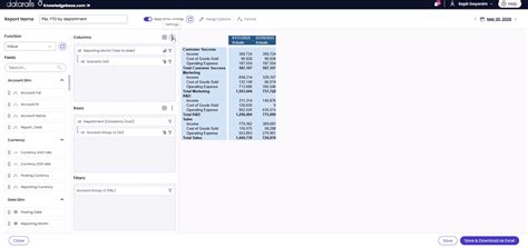 Report Builder Create A New Report Datarails