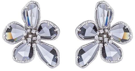 Eye Candy La The Luxe Collection Cz Dina Earrings In Blue Lyst Australia