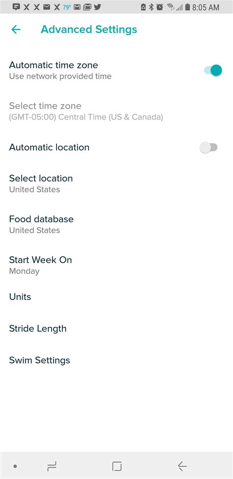 Start Week On Monday On Android App Fitbit Community