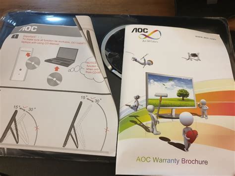 AOC Monitor E FWU Inch Portable Monitor Computers Tech Parts Accessories Monitor
