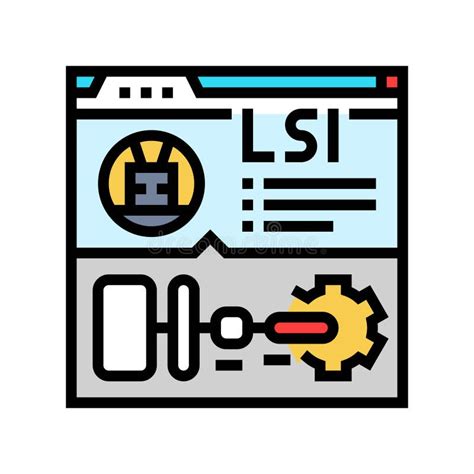 Ilustración Del Vector De Color Lsi Seo De Indización Semántica Latente Ilustración del Vector