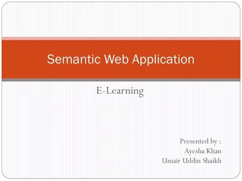 Ppt Semantic Web Application Powerpoint Presentation Free Download Id1686665
