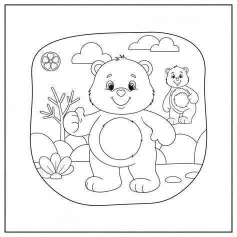 Care Bear Coloring Pages Free Printable Pdf
